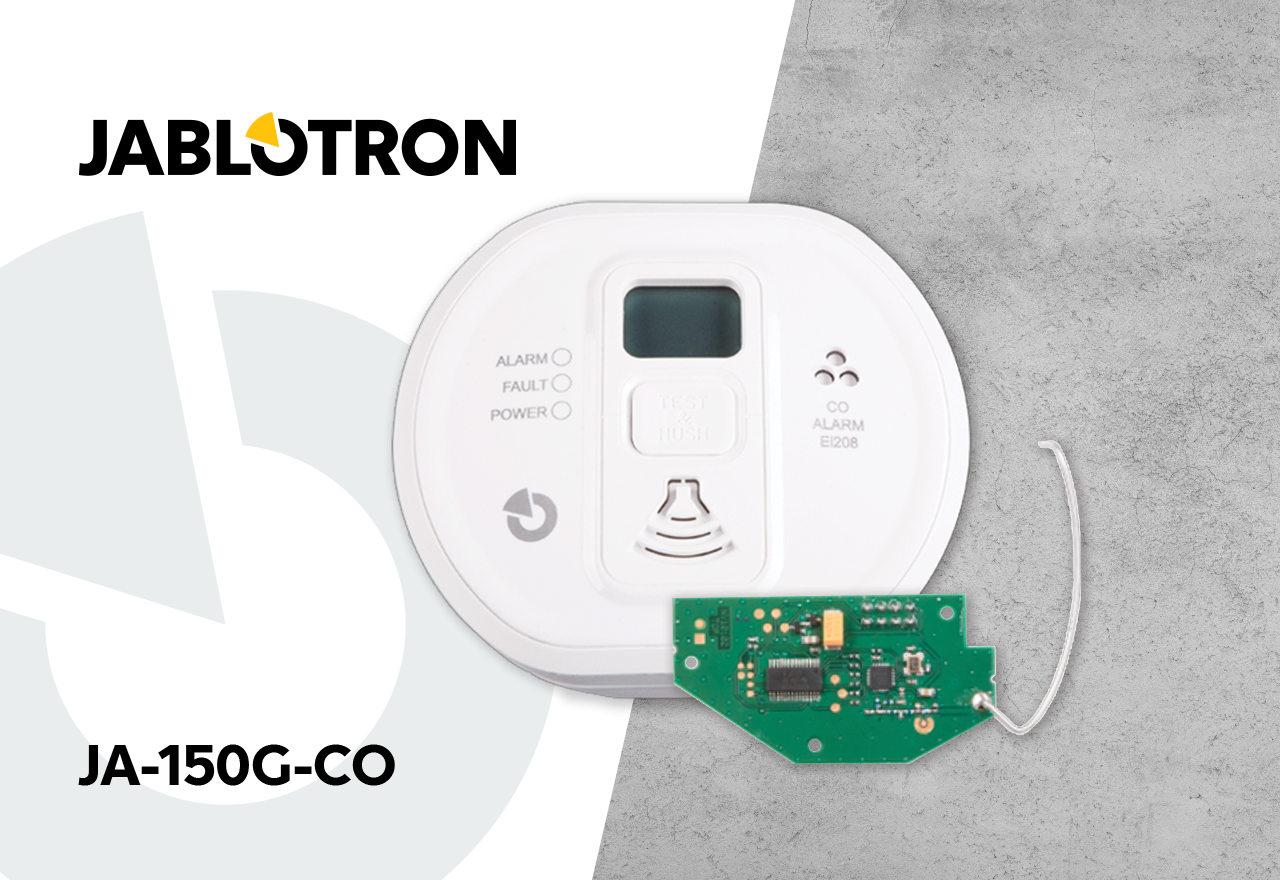 Using CO detectors with the wireless JA-150G-CO module | Jablotron
