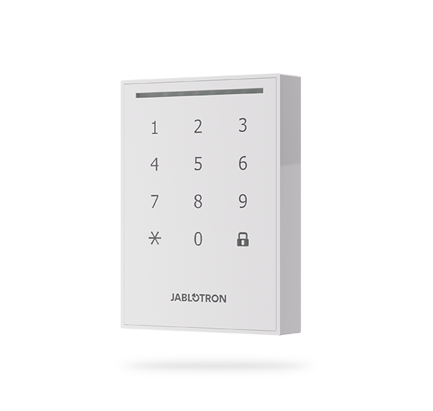 Bus outdoor keypad with RFID / NFC reader - white | Jablotron