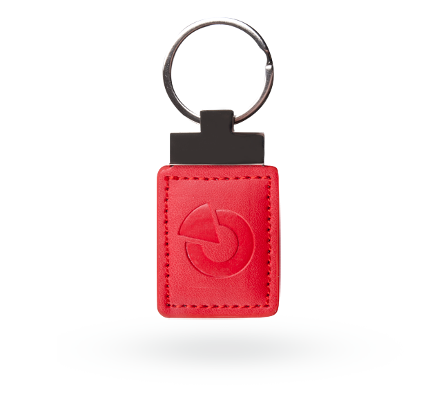 RFID leather tag - red | Jablotron