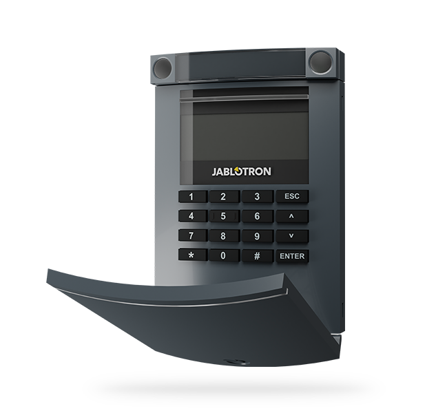 Wireless access module with display, keypad and RFID - anthracite | Jablotron